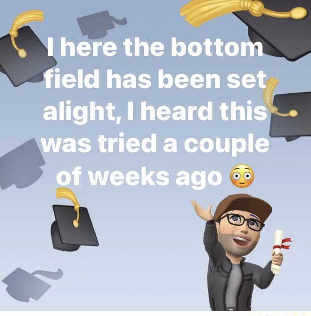 ED here the bottom field has been set alight, I heard this was tried a ...