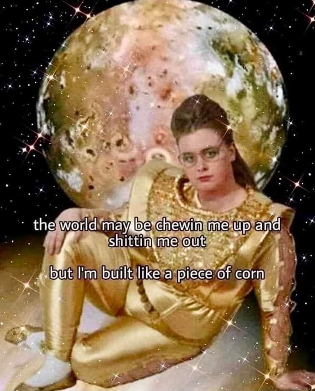 Chewin me up and meme out I'm built ike a piece of com - iFunny