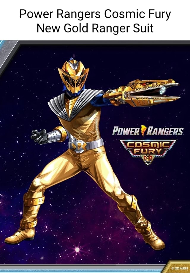 Power Rangers Cosmic Fury New Gold Ranger Suit Wi Power RANGERS ...