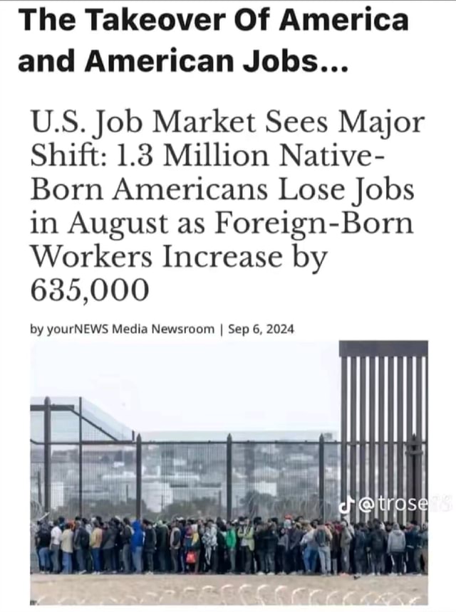 The Takeover Of America and American Jobs... U.S. Job Market Sees Major ...