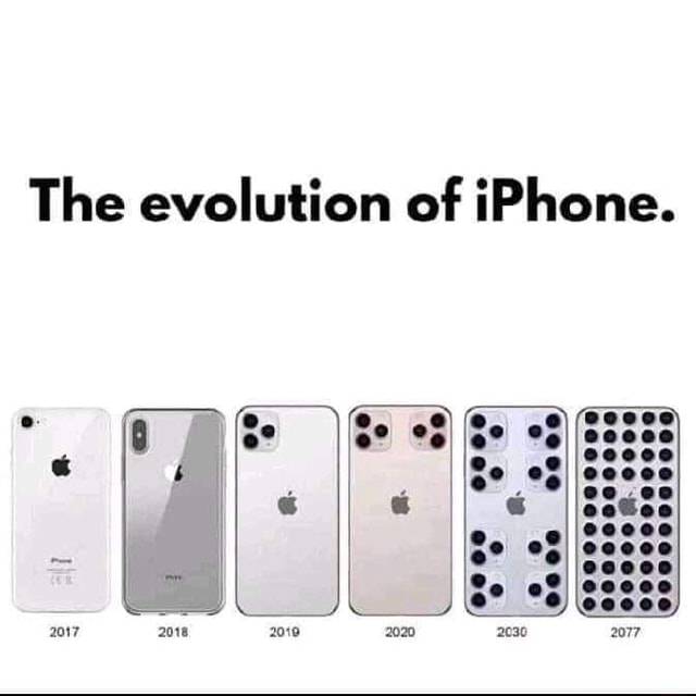 The evolution of iPhone. - iFunny