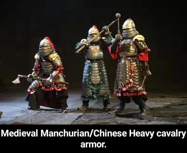 Medieval Manchurian/Chinese Heavy cavalry armor. - Medieval Manchurian ...