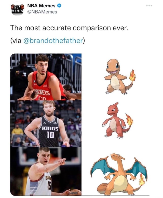 😂😂😂😂 - NBA Memes HES) @NBAMemes The most accurate comparison ever. (via ...