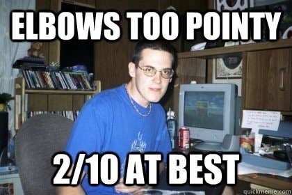 ELBOWS TOO POINTY id AT BEST - iFunny