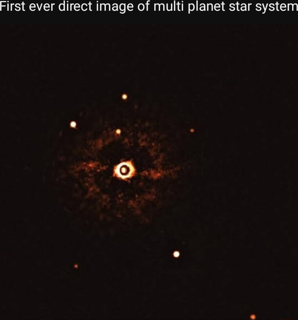 First ever direct image of multi planet star system - iFunny