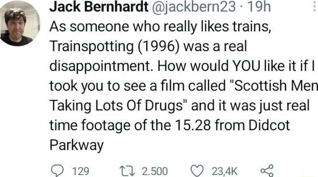 Jack Bernhardt @jackbern23 As someone who really likes trains ...