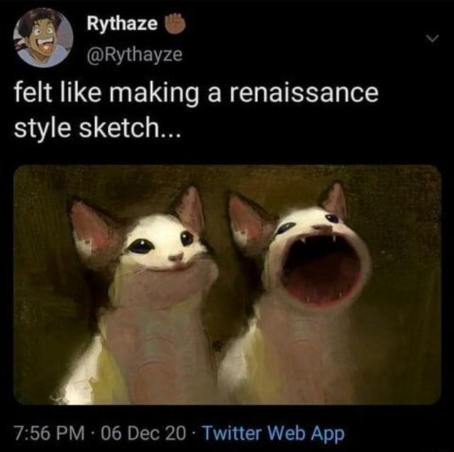 Rythaze @Rythayze felt like making a renaissance style sketch... - iFunny