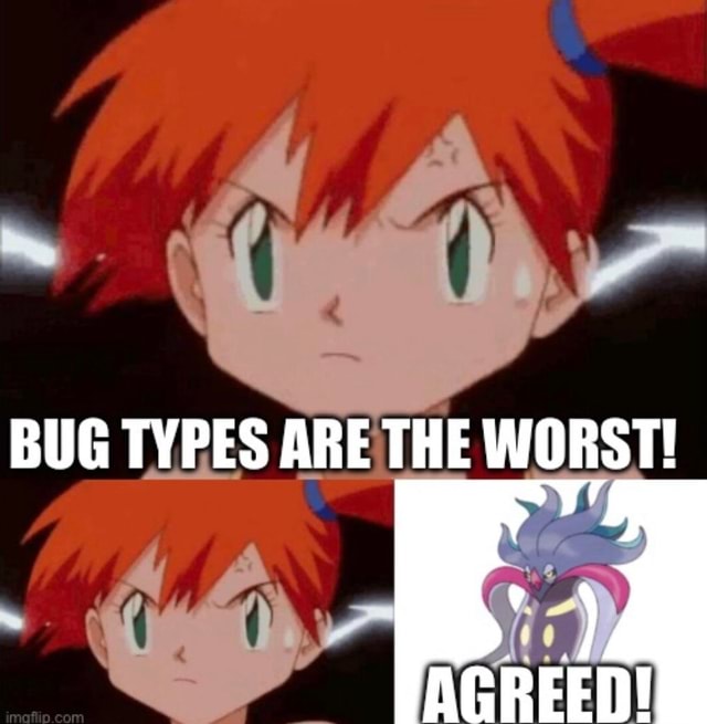 BUG TYPES ARE THE WORST! ACREED! - iFunny