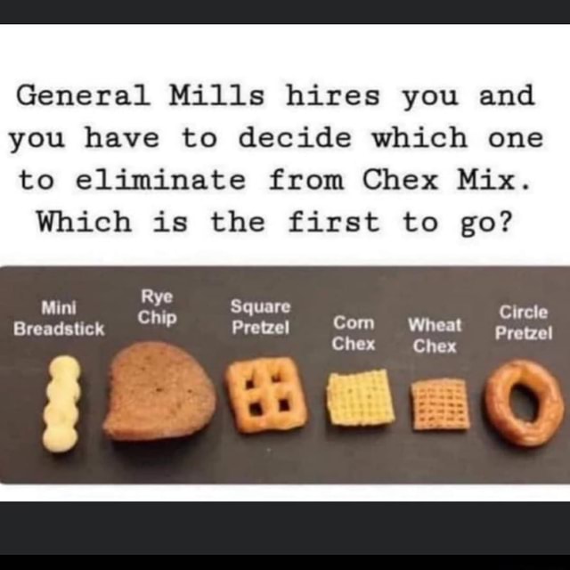 General Mills hires you and you have to decide which one to eliminate ...