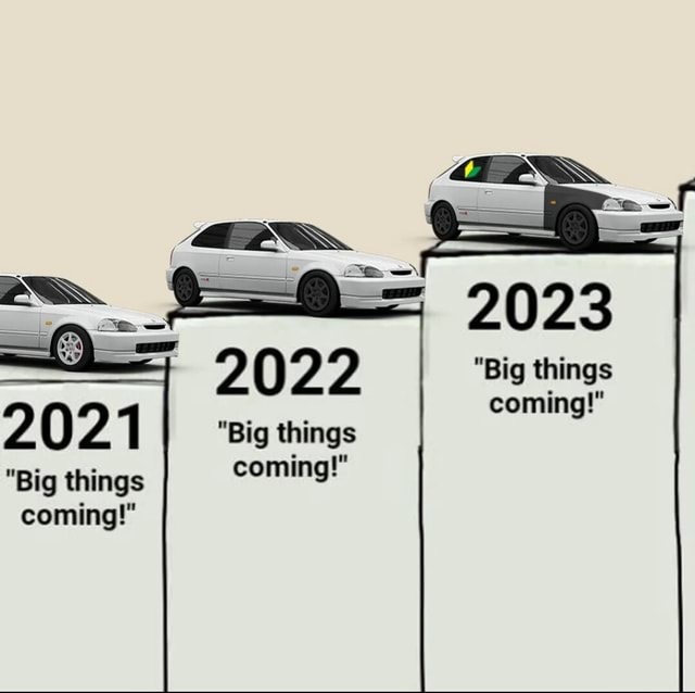 2023 "Big things coming!" 2022 "Big things "Big things coming!" coming!" - iFunny