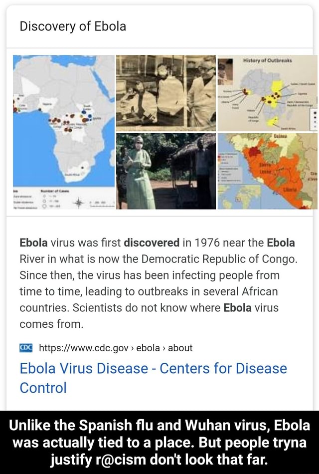 Discovery of Ebola Ebola virus was first discovered in 1976 near the ...