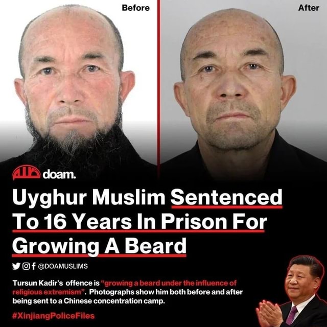 Before Uyghur Muslim Sentenced To 16 Years In Prison For Growing A ...