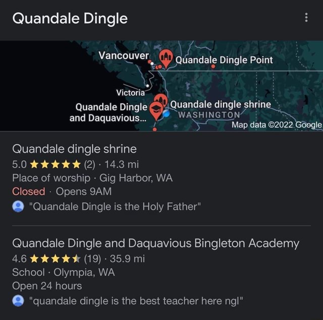 Quandale Dingle Vancquver Quandale Dingle Point Victoria Quandale ...