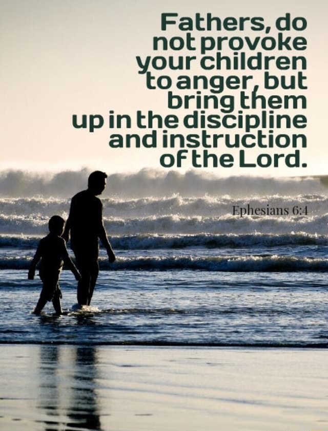 Fathers, do not provoke your children to anger, but bring them upinthe ...