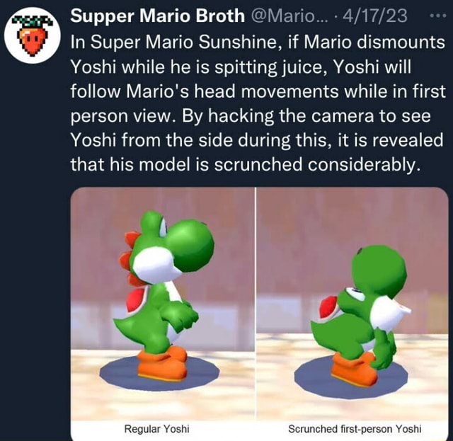 Supper Mario Broth @Mario... In Super Mario Sunshine, if Mario ...