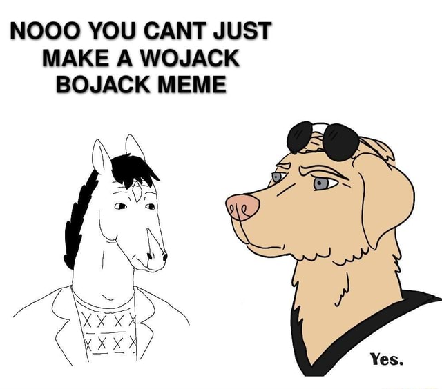 NOOO YOU CANT JUST MAKE A WOJACK BOJACK MEME - iFunny
