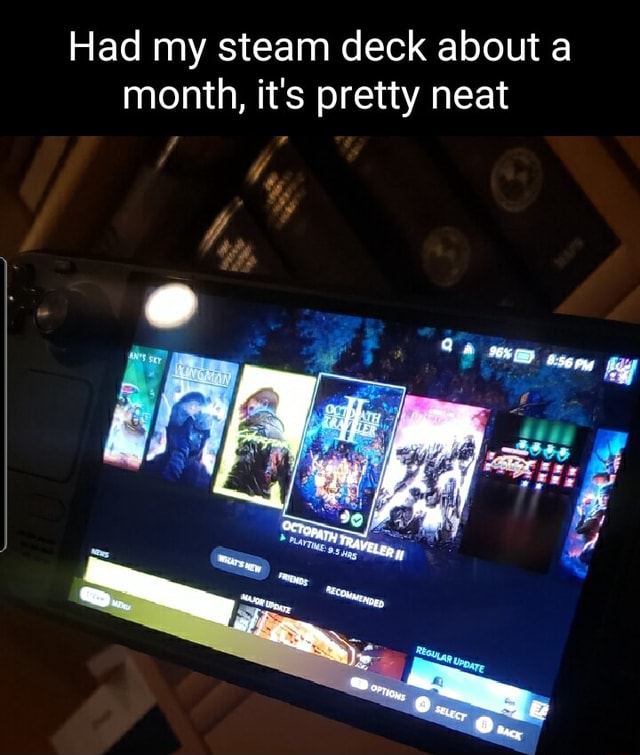Had my steam deck about a month, it's pretty neat - iFunny