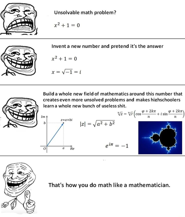 Unsolvable math problem? Invent a new number and pretend it's the ...