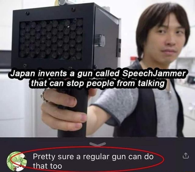 Japan invents a gun called SpeechJammer, that 'can stop people from ...
