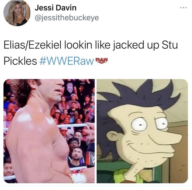 Jessi Davin @jessithebuckeye lookin like jacked up Stu Pickles #WWERaw ...