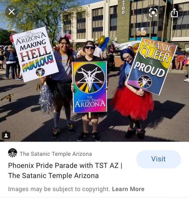 Sa The Satanic Temple Arizona Phoenix Pride Parade with TST AZ I The ...