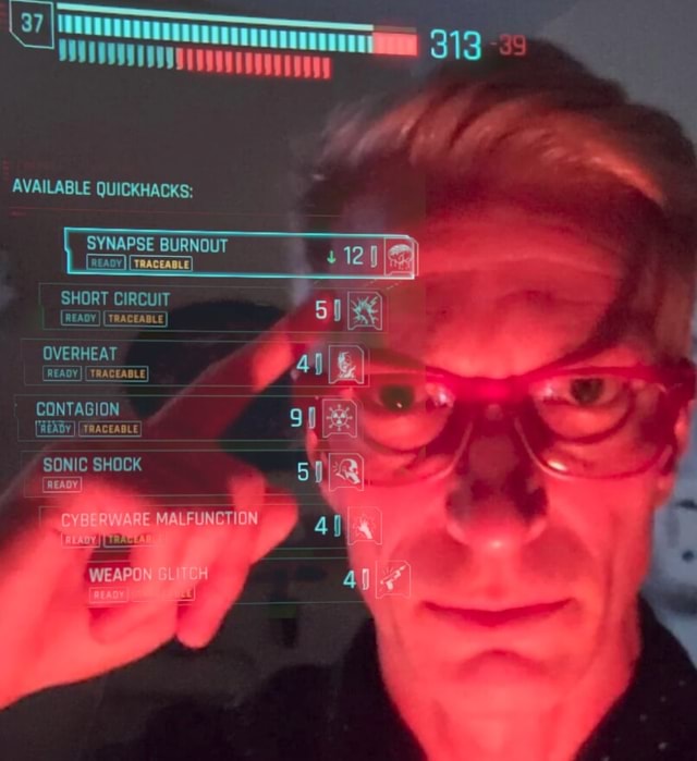 Ry AVAILABLE QUICKHACKS: SYNAPSE BURNOUT [TRACEABLE] SHORT CIRCUIT READYI [TRACEABLE OVERHEAT ...