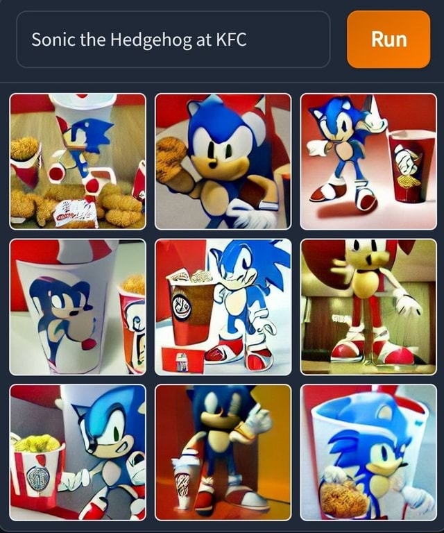 Sonic the Hedgehog at KFC Run - iFunny