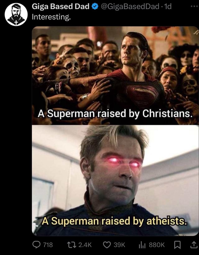 Giga Based Dad @GigaBasedDad - id Interesting. raised by Christians. I ...