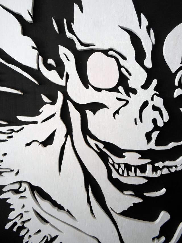 I just finished my Ruyk, Death Note wood wall hanging. What do you guys ...