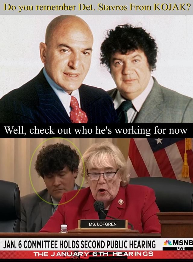 Do you remember Det. Stavros From KOJAK? Well, check out who he's ...