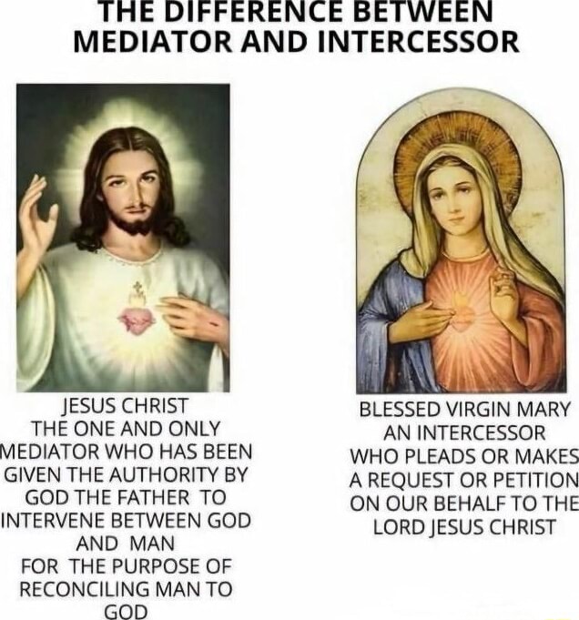 THE DIFFERENCE BETWEEN MEDIATOR AND INTERCESSOR JESUS CHRIST THE ONE ...