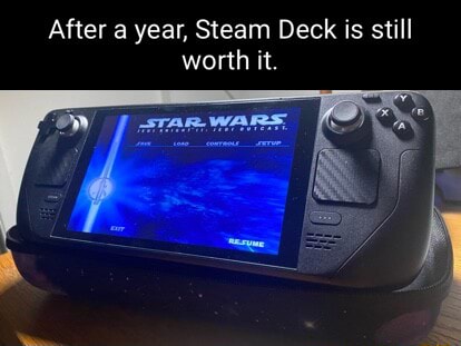 After a year, Steam Deck is still worth it. om - iFunny