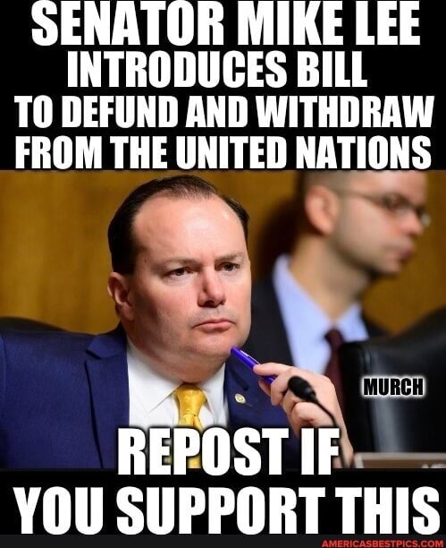 SENAT INTRODUCES BILL TO DEFUND AND WITHDRAW FROM THE UNITED NATIONS ...