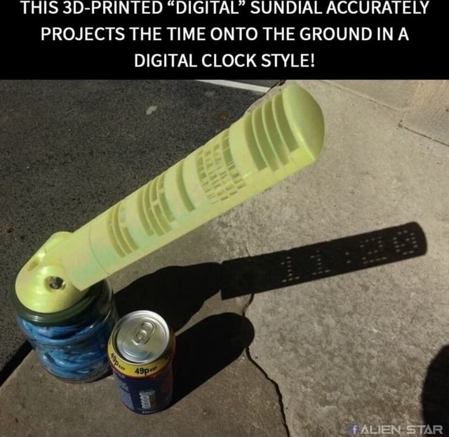 THIS 3D-PRINTED "DIGITAL" SUNDIAL ACCURATELY PROJECTS THE TIME ONTO THE ...