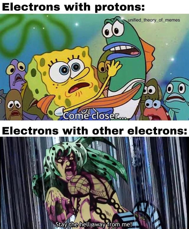 Electrons with protons: unified_theory_of_memes CoMe COSEP Electrons with other electrons: Ctays ...
