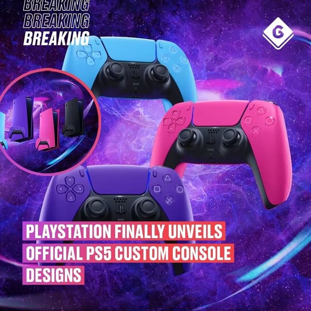 BREAKING PLAYSTATION FINALLY UNVEILS OFFICIAL CUSTOM CONSOLE DESIGNS - )