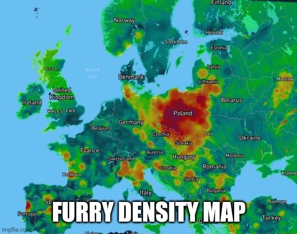 FURRY DENSITY MAP - iFunny