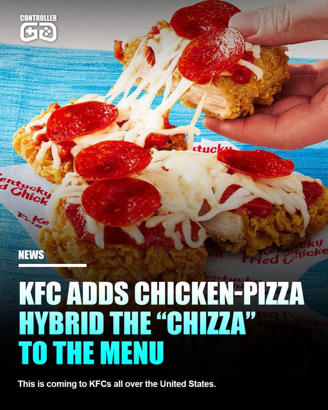 This item is a pepperoni pizza with fried chicken as the base Would ...