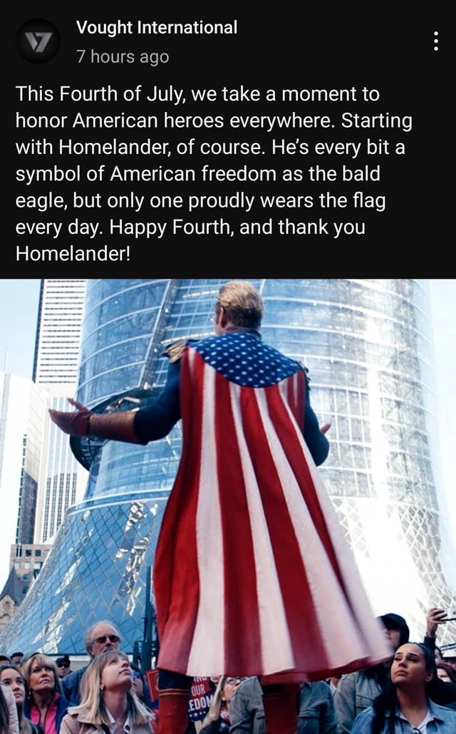 Vought International hours ago This Fourth of July, we take a moment to ...