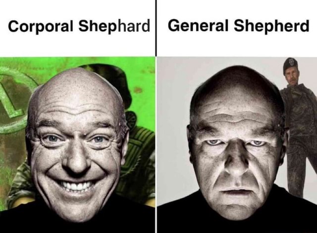 General Shepherd Corporal Shephard - iFunny