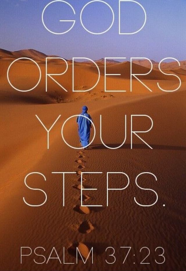 GOD ORDERS STEPS. PSALM - America’s best pics and videos