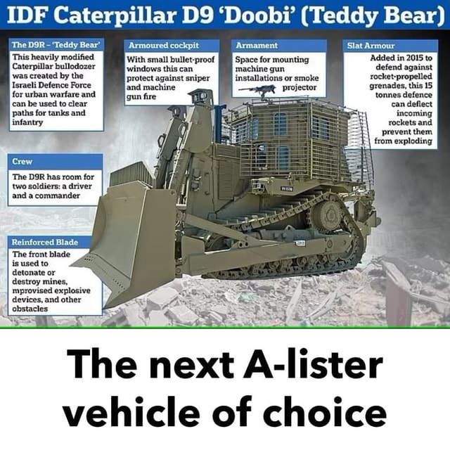 'The DOR 'Teddy Bear' This heavily modified Caterpillar bullodozer was ...