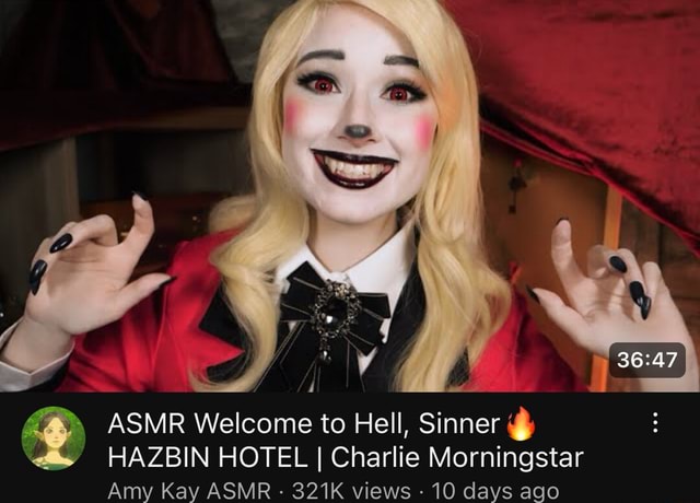 ASMR Welcome to Hell, Sinner HAZBIN HOTEL I Charlie Morningstar Amy Kay ...
