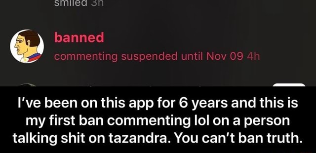 Smmmuea of) banned commenting suspended until Nov 09 I've been on this ...