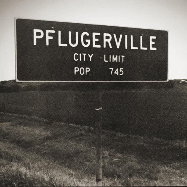 The Pflugerville, Texas city limit sign circa 1980. The current ...