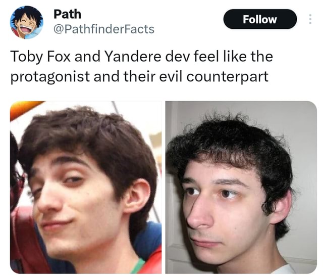Rule - Rule Path @PathfinderFacts Follow Toby Fox and Yandere dev feel like the protagonist and ...