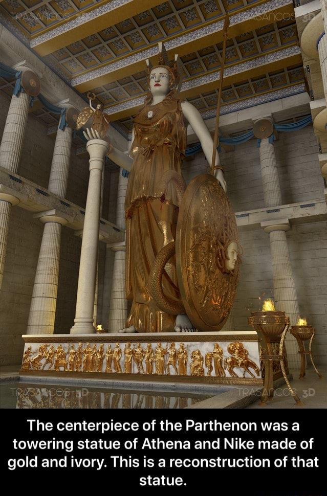 EST e The centerpiece of the Parthenon was a towering statue of Athena ...
