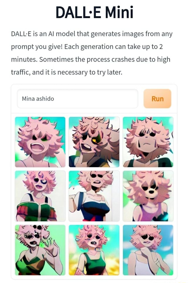 DALL-E Mini DALLE is an Al model that generates images from any prompt ...