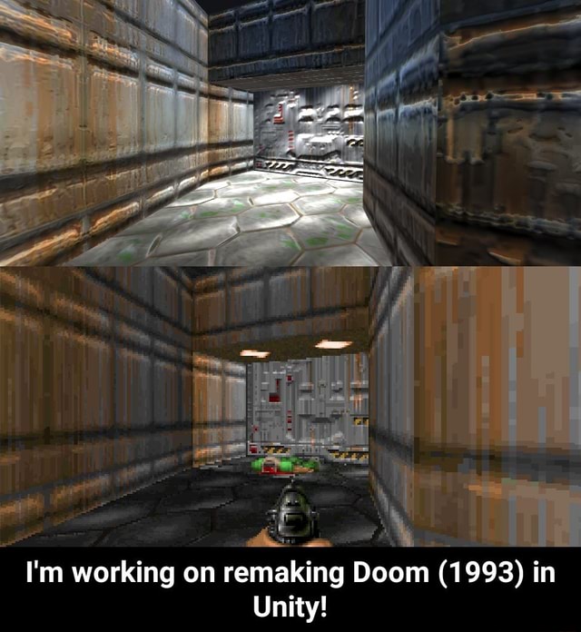 I'm working on remaking Doom (1993) in Unity! - iFunny