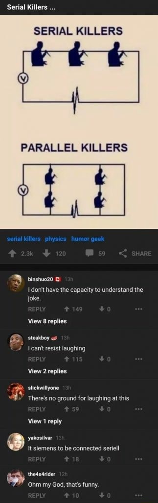 Serial Killers SERIAL KILLERS PARALLEL KILLERS dont have the capacity ...